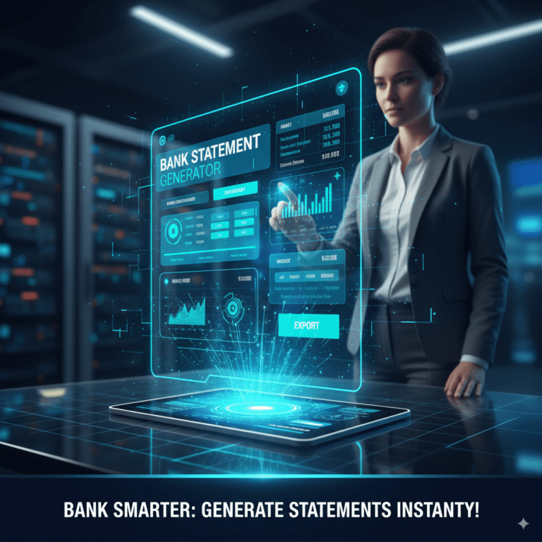 Bank Statement Generator – Trusted & Secure Solution!