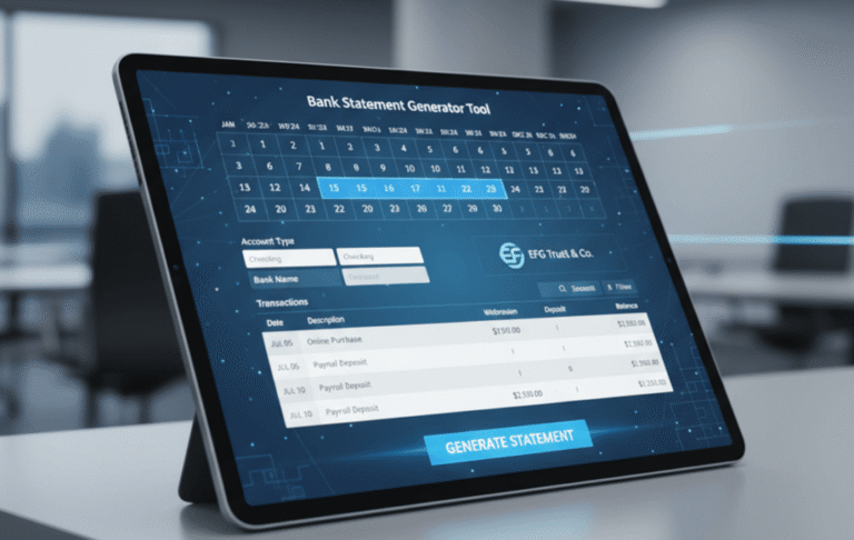 Bank Statement Generator – Trusted & Secure Solution!